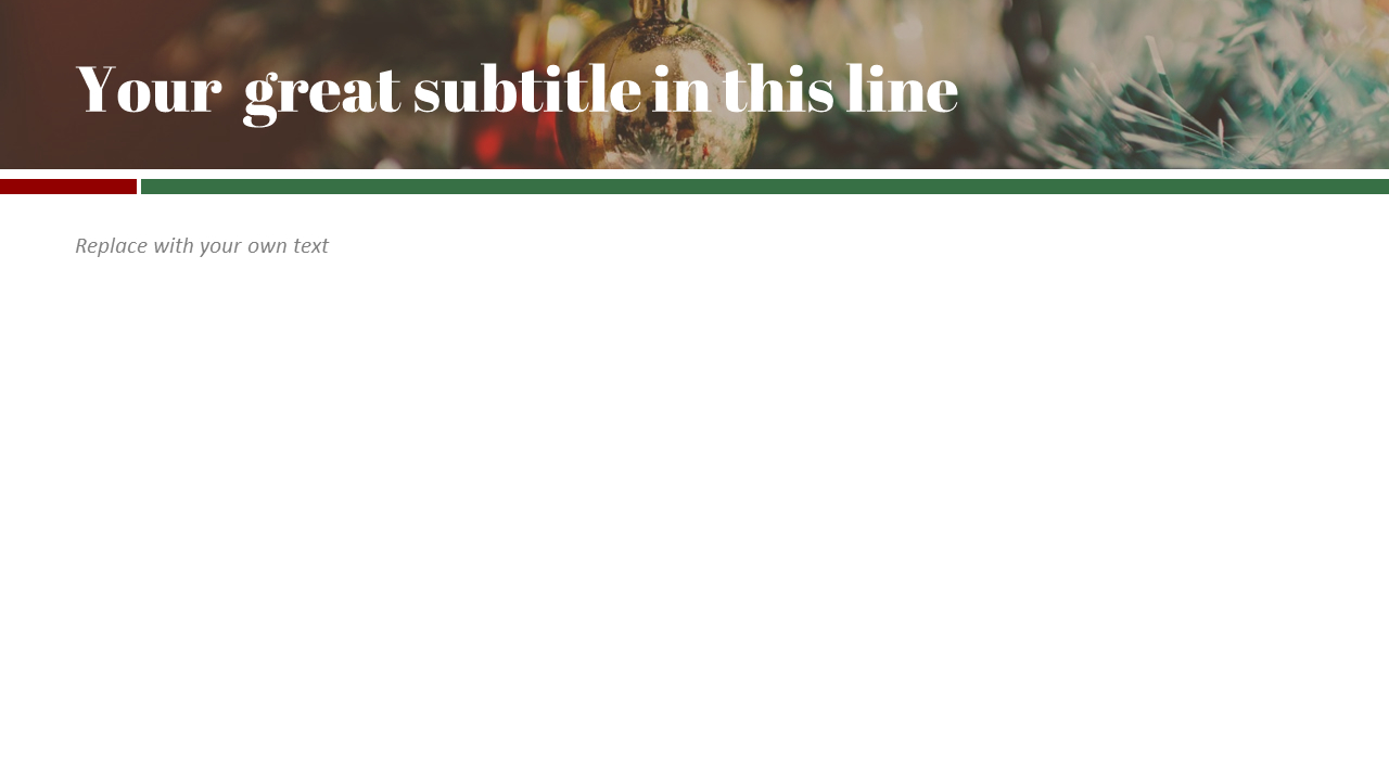 Merry Christmas Easy Presentation Template