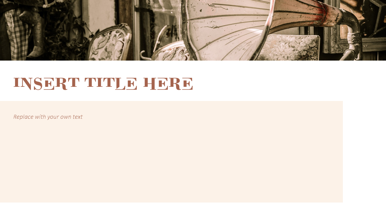 Vintage props Easy PPT Template