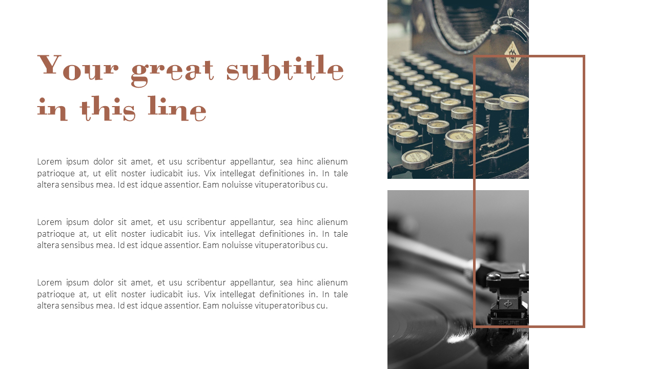 Vintage props Easy PPT Template