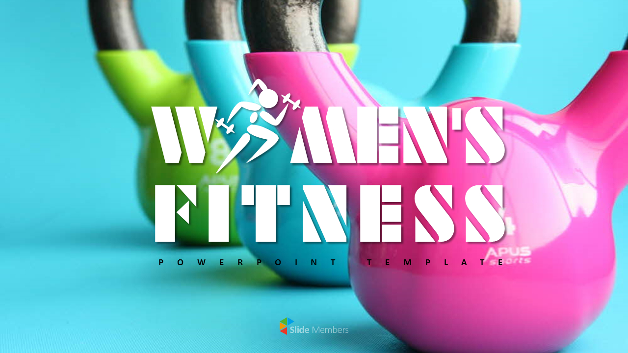 WOMEN'S FITNESS Simple PowerPoint Templates
