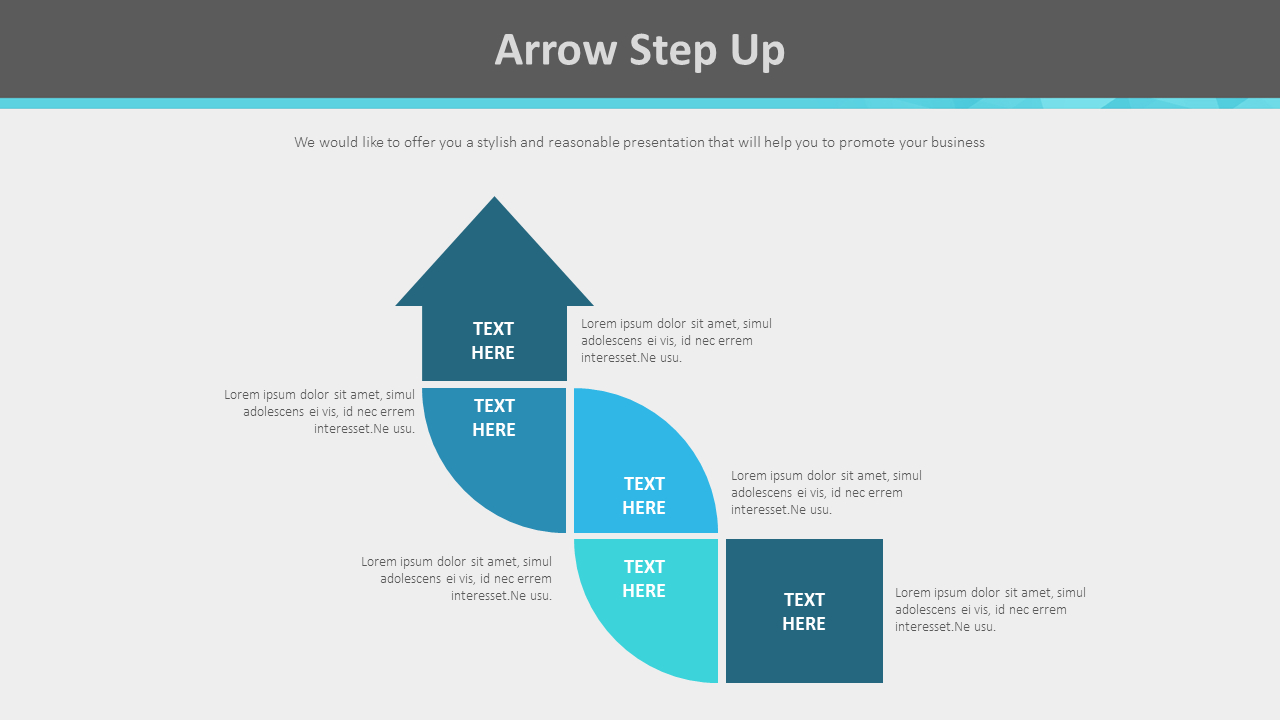 Arrow Step Up 다이어그램|프로세스형