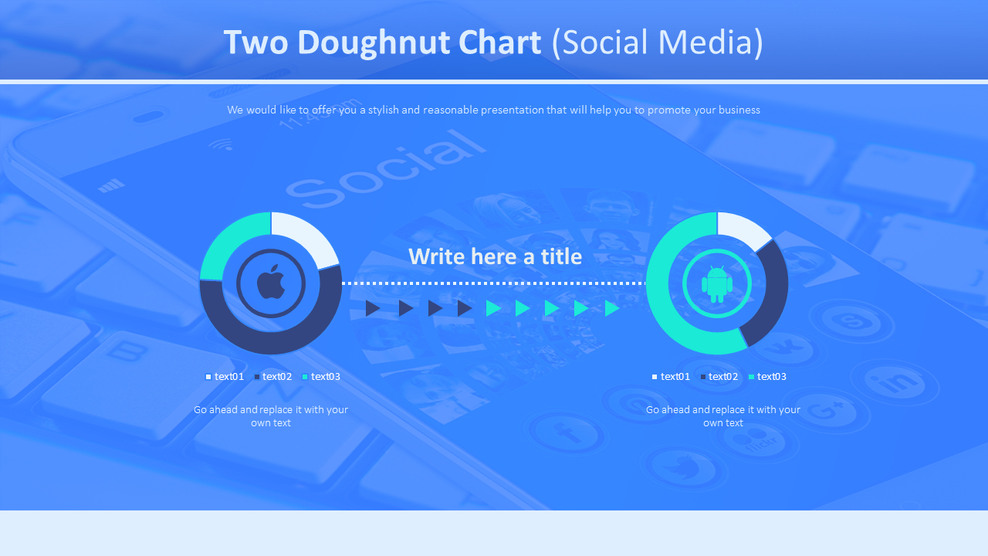 Two Doughnut Chart (Social Media)