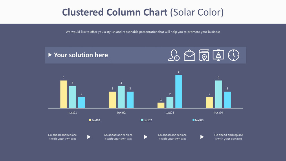 Clustered Column Chart (Solar Color)