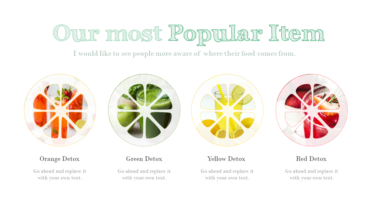 Detox Water PowerPoint Templates Design