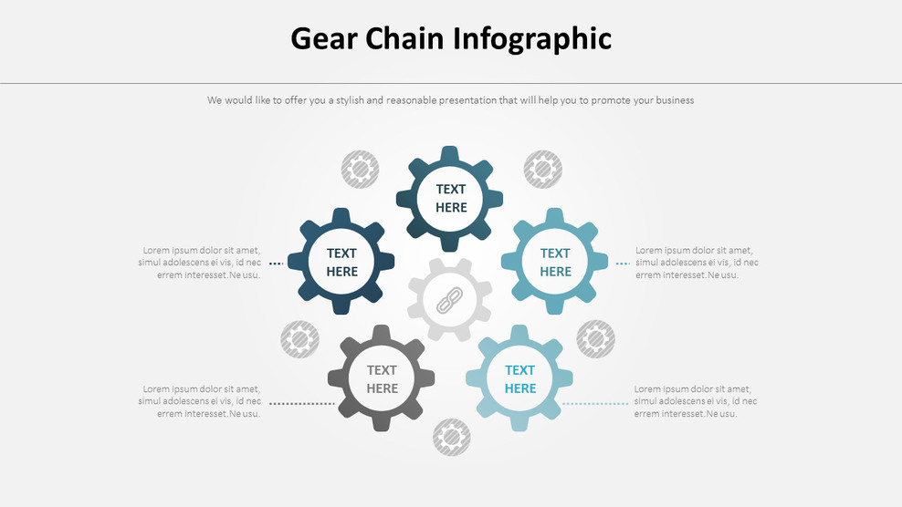 Gear Chain Infographic Diagram