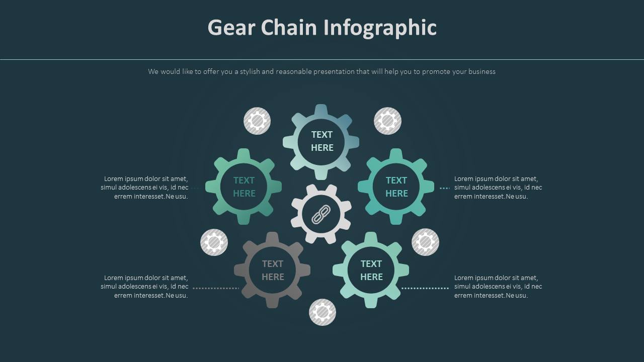 Gear Chain Infographic Diagram