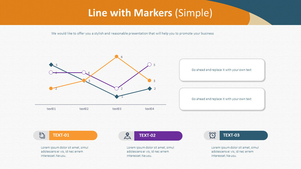 Line with Markers (Simple)