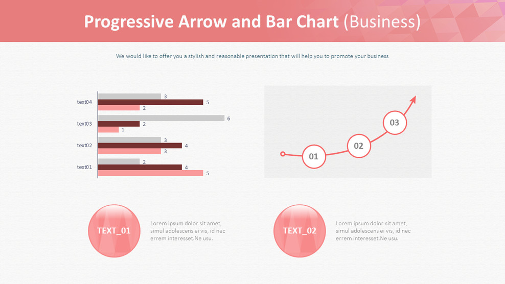 Progressive Arrow and Bar Chart (Business)