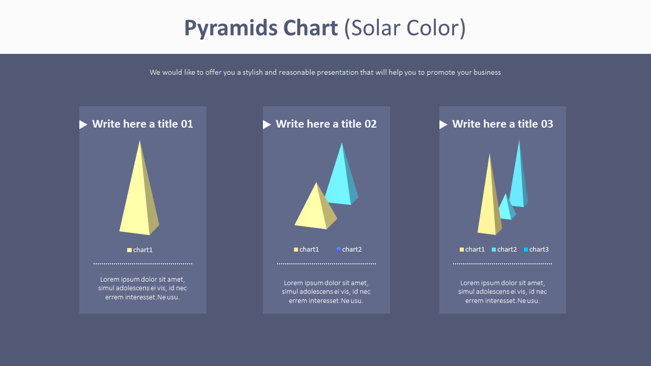 Pyramids Chart (Solar Color)|Column