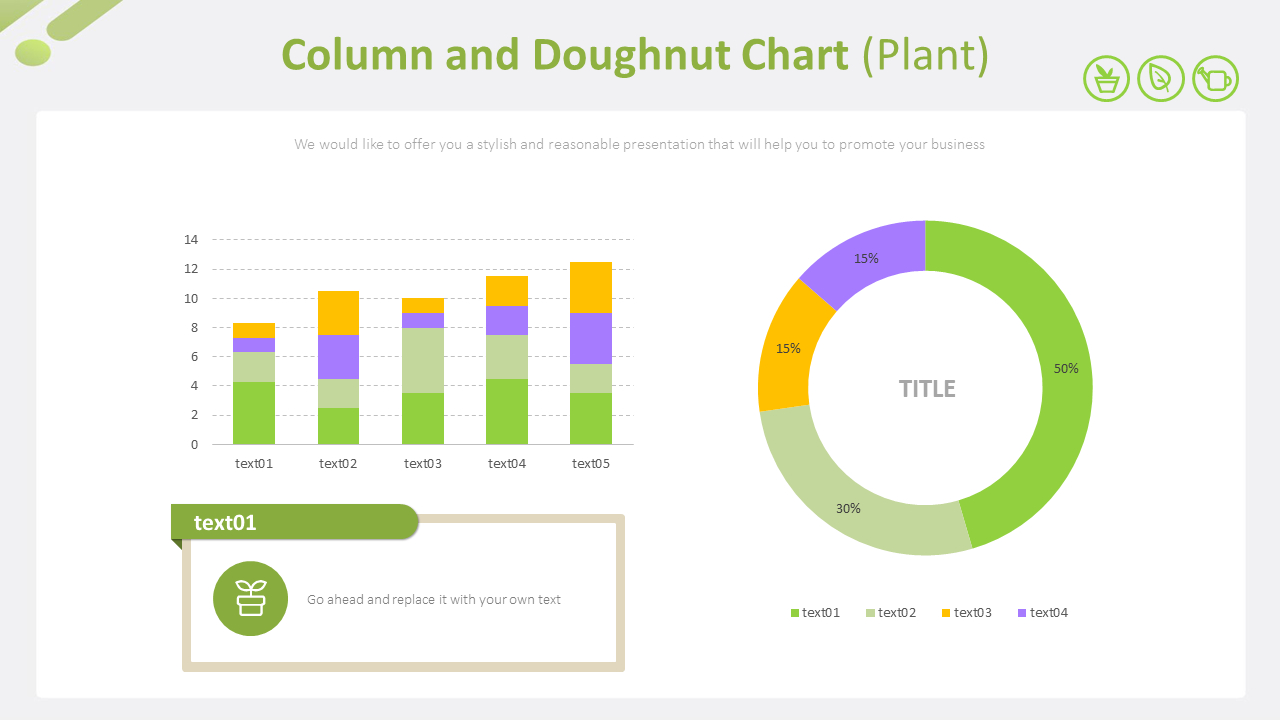 Column and Doughnut Chart (Plant)