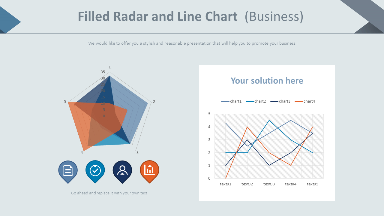 Filled Radar and Line Chart (Business)