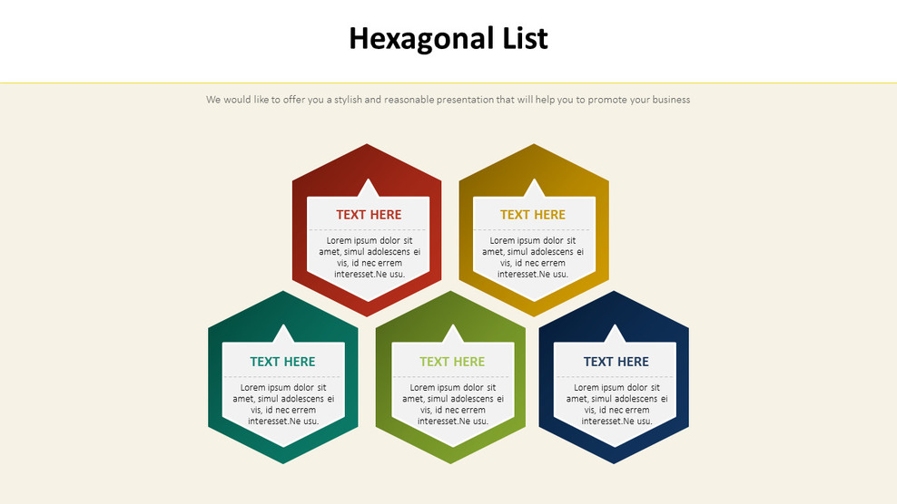 Hexagonal List Diagram