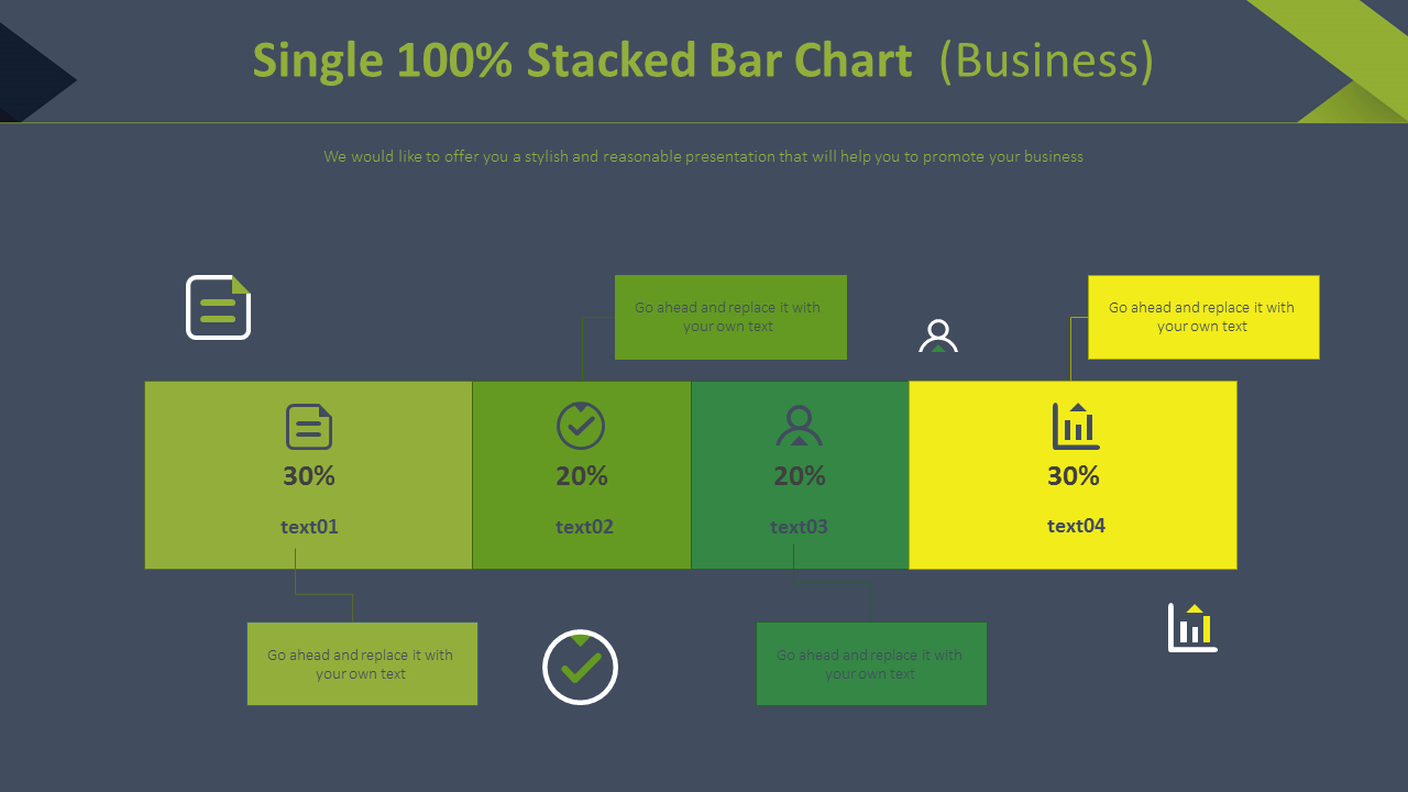 Gráfico de barras 100% apiladas (empresarial)