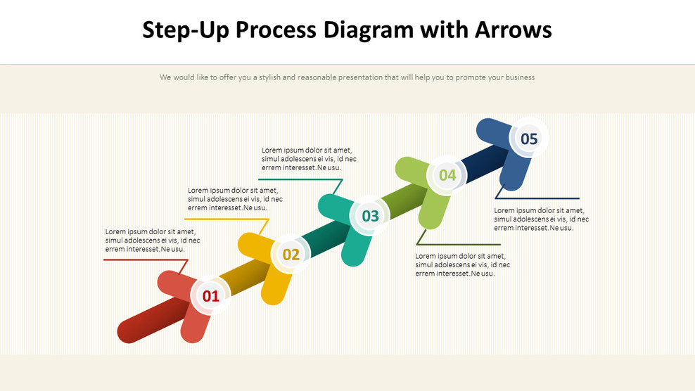 Step-Up Process Diagram with Arrows
