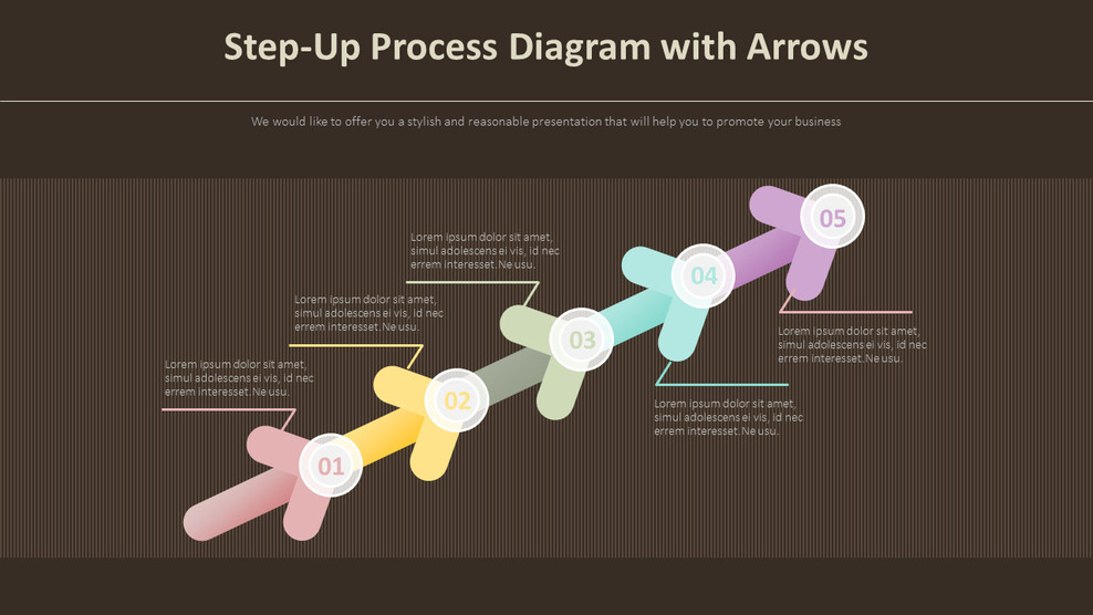Step-Up Process Diagram with Arrows