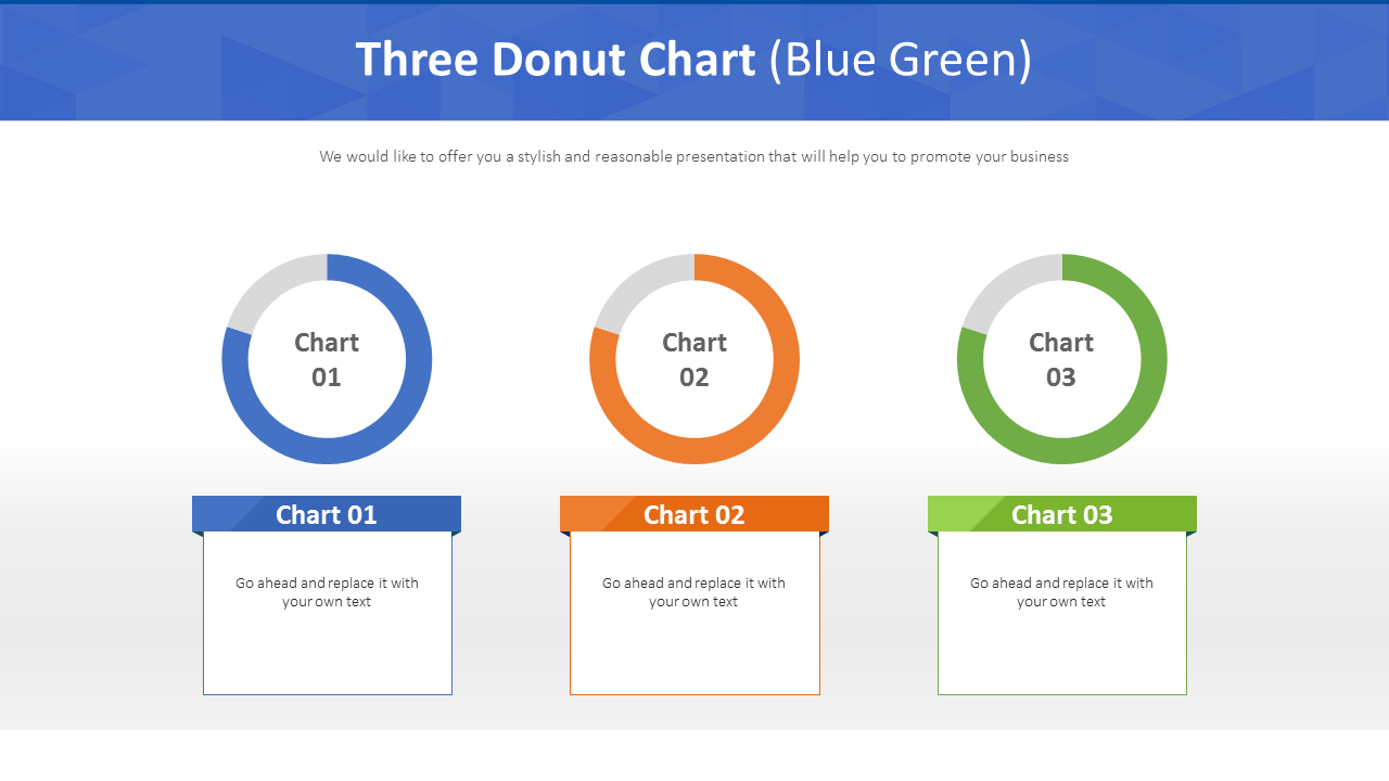 Three Donut Chart (Blue Green)|Doughnut