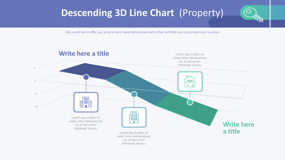 Descending 3D Line Chart (Property)