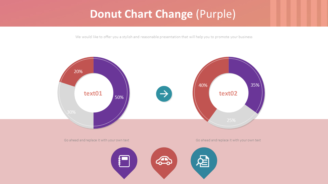 Donut Chart Change (Purple)|Doughnut