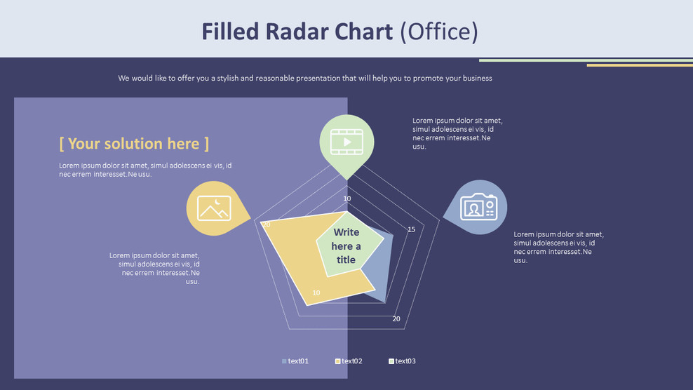 Carta de radar llena (oficina)