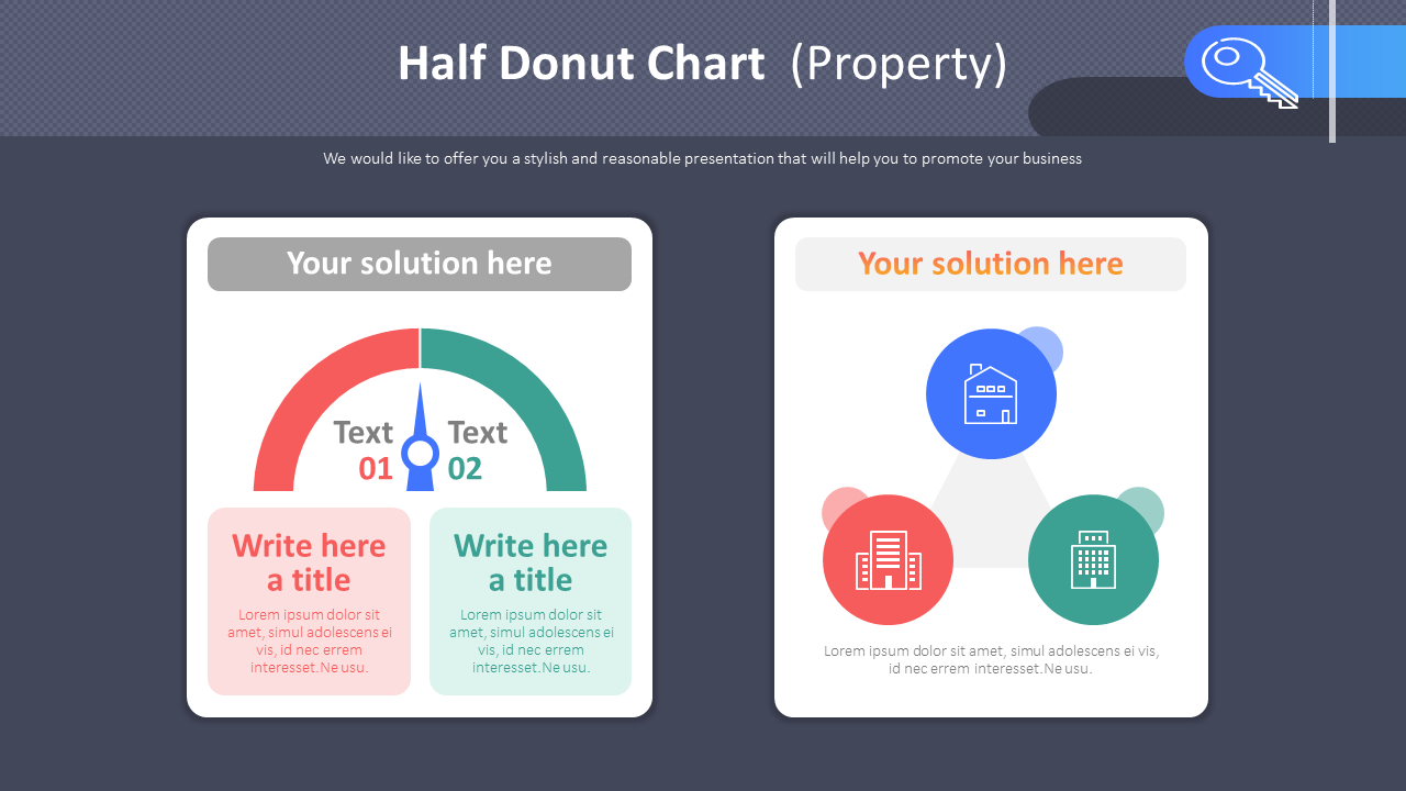 Half Donut Chart (Property)
