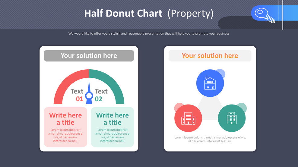 Half Donut Chart (Property)