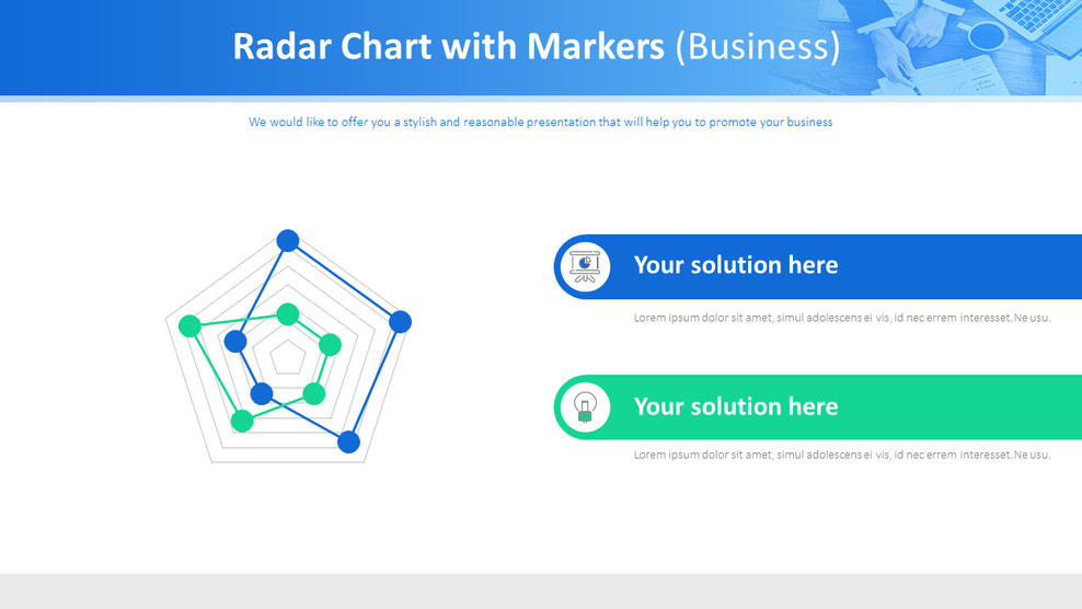 Radar Chart with Markers (Business)