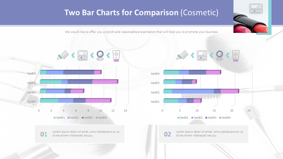 Two Bar Charts for Comparison (Cosmetic)