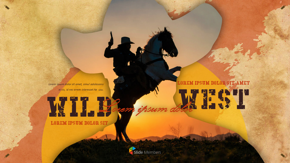 Wild West Theme Presentation Templates