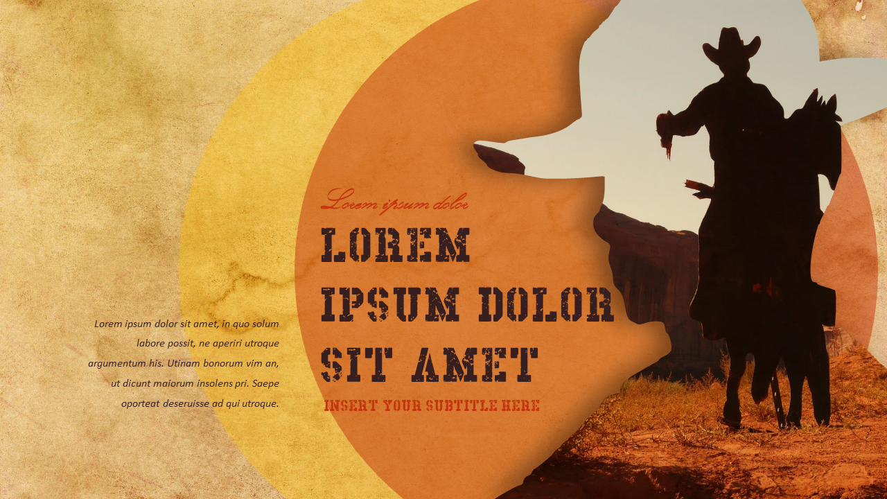 Wild West Theme Presentation Templates