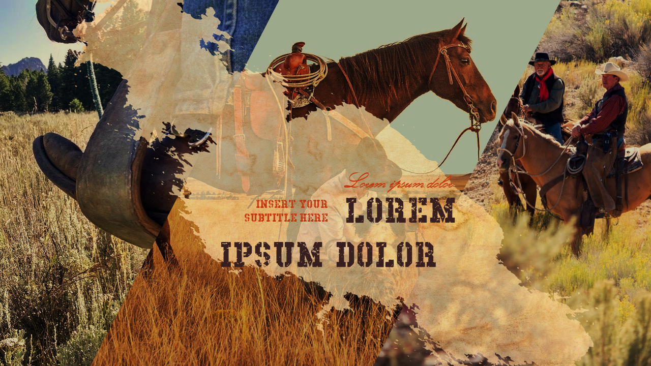 Wild West Theme Presentation Templates