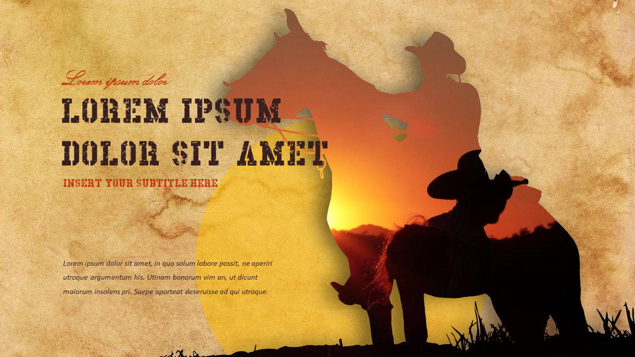 Wild West Theme Presentation Templates