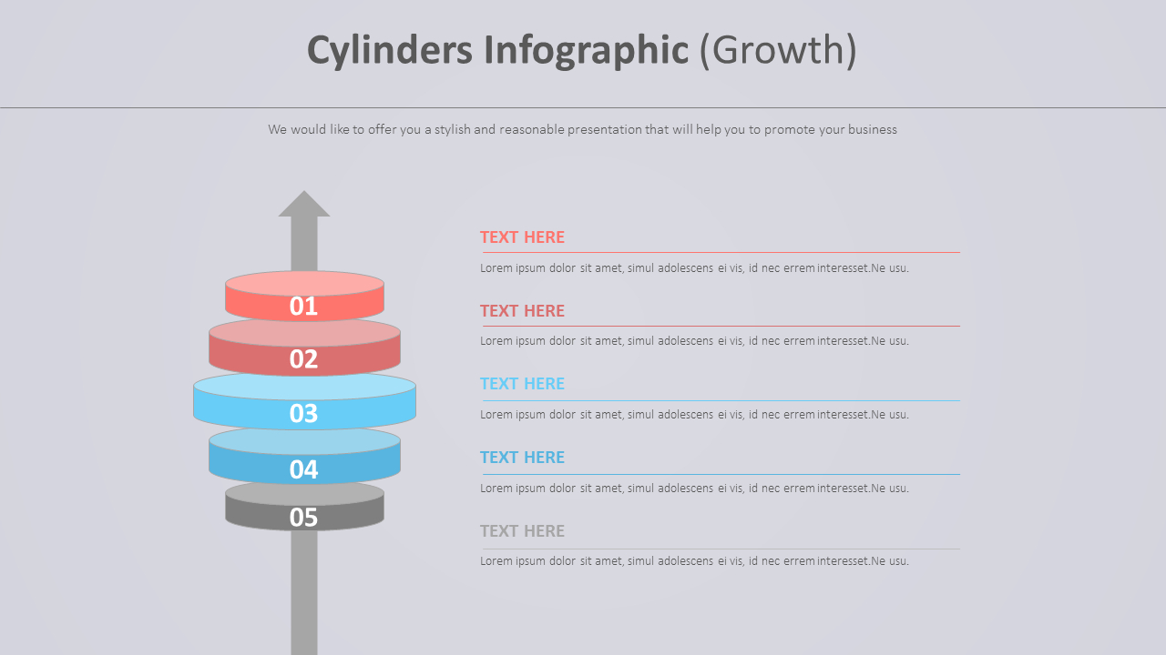 Cylinders Infographic Diagram (Growth)|Process