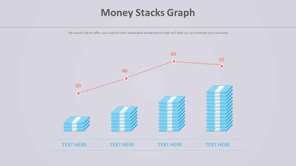 Money Stacks Graph Diagram