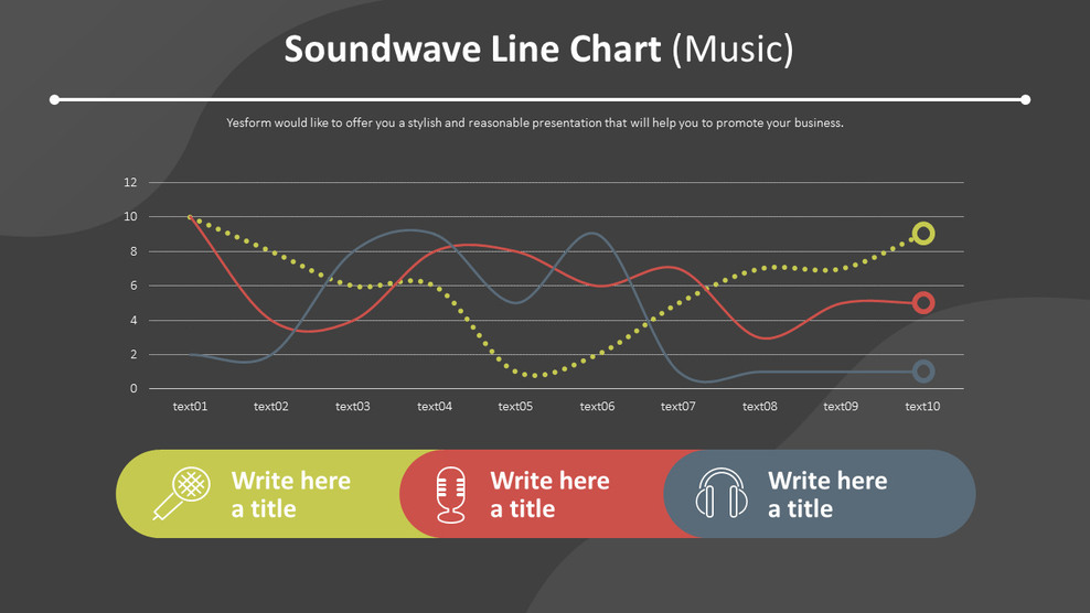 Soundwave Line Chart (Music)