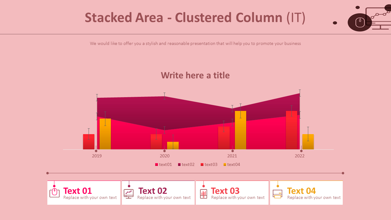 Stacked Area - Clustered Column (IT)|Chart