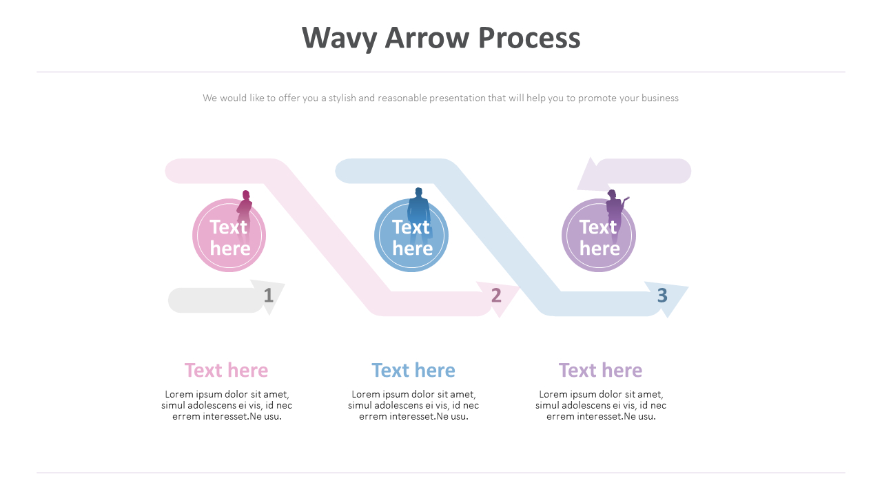 Wavy Arrow Process Diagram