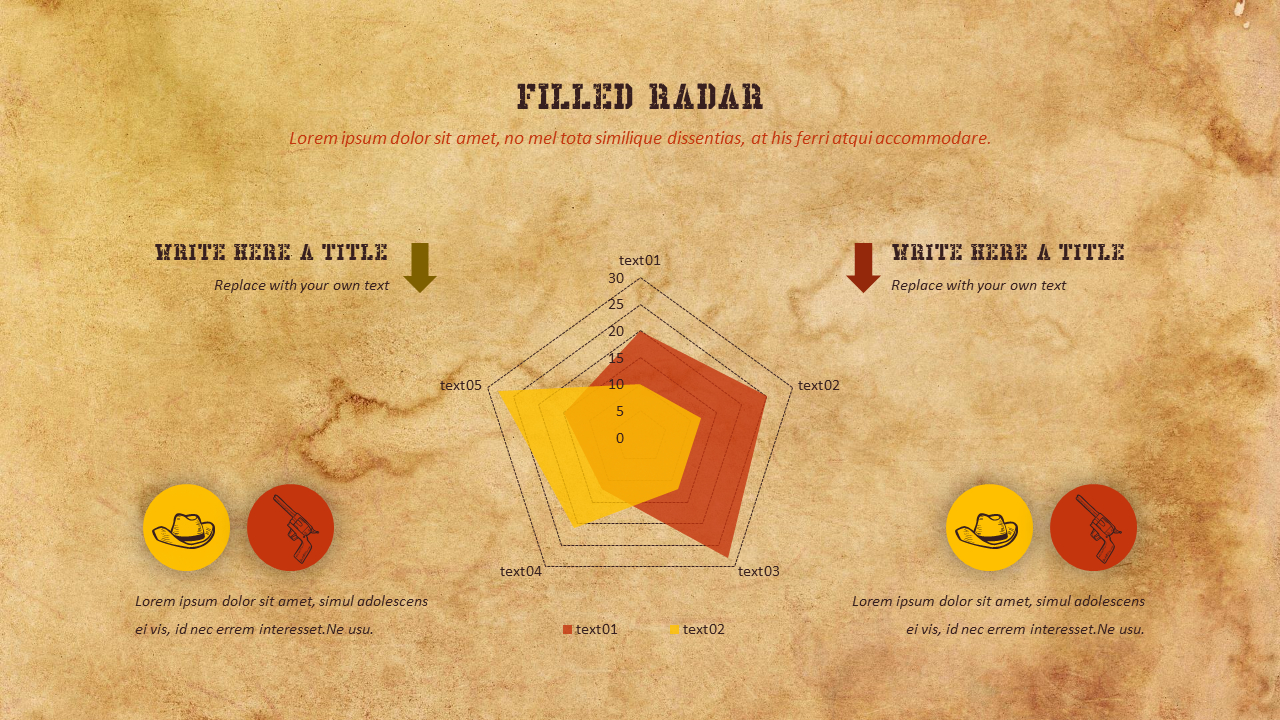 Sepia Wild West Theme PowerPoint Presentation Template