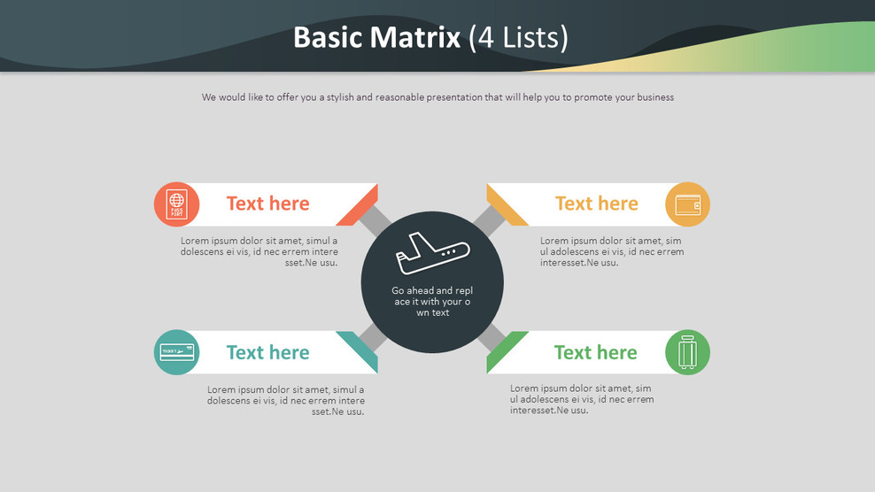 Basic Matrix Diagram (4 Lists)
