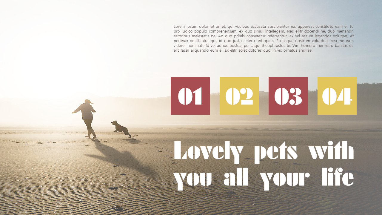 Lovely Pet Simple PowerPoint Templates