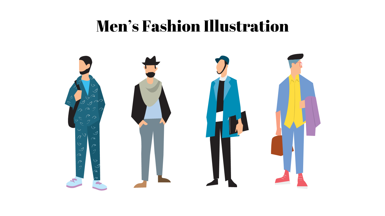 Mens Style & Fashion Presentation PowerPoint Templates Design