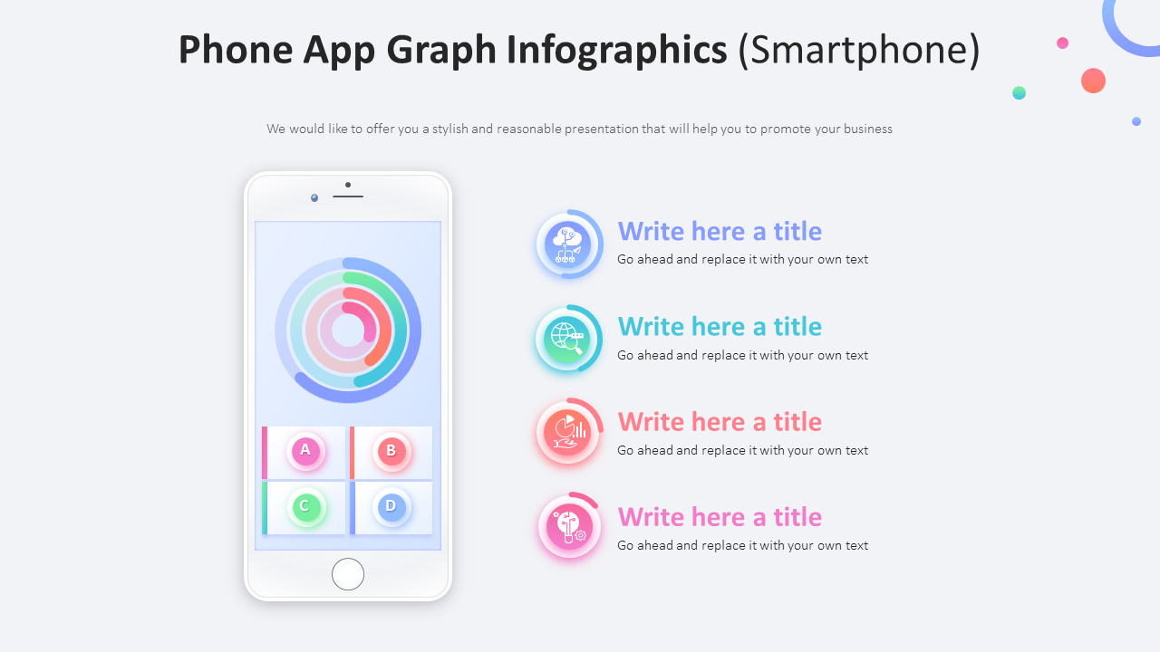 Mobile Dashboard with List Diagram (4 Steps)|Infographics