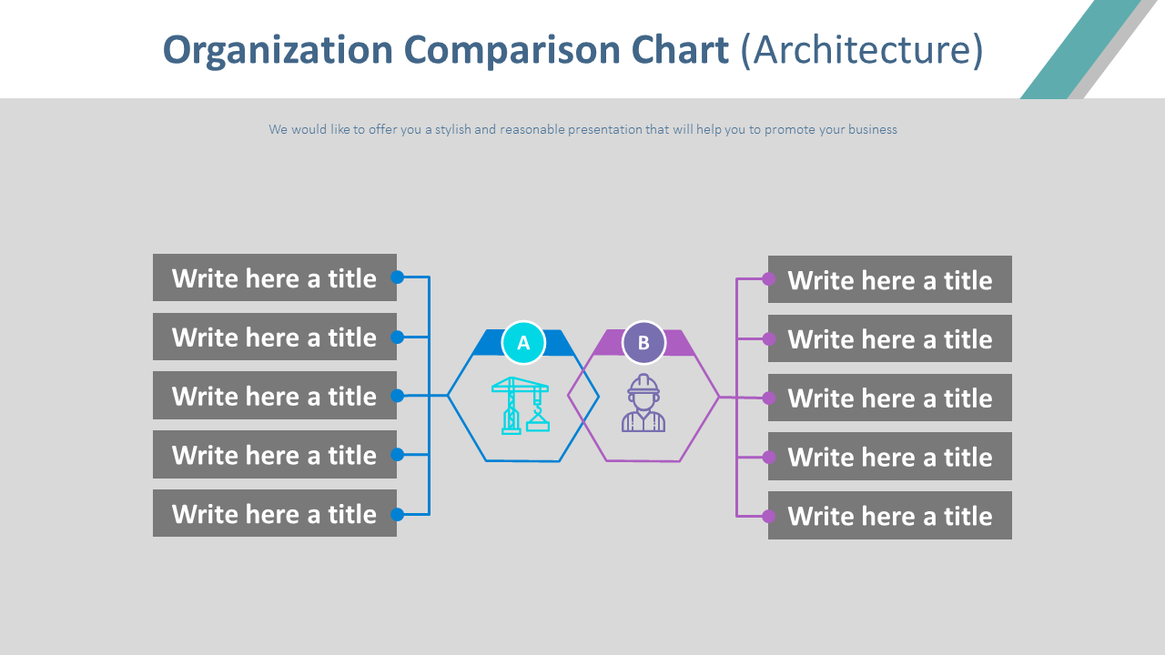 Organization Comparison Chart Diagram (Architecture)|Hierarchy