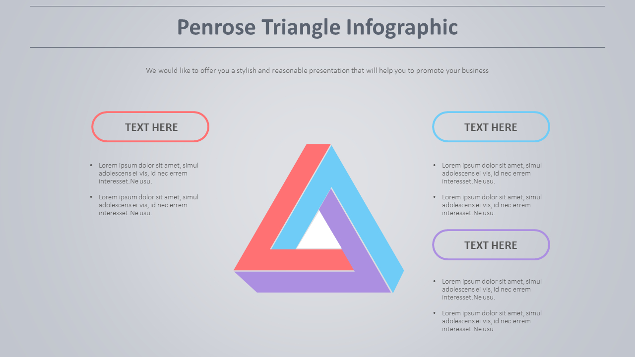 Penrose Triangle Infographic Diagram
