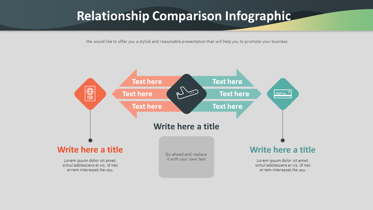 Relationship Comparison Infographic Diagram
