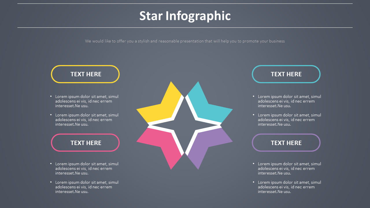 Star Infographic Diagram
