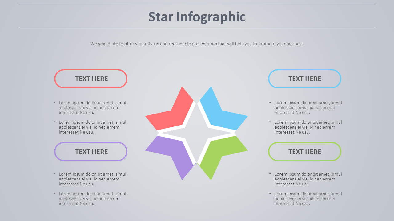 Star Infographic Diagram