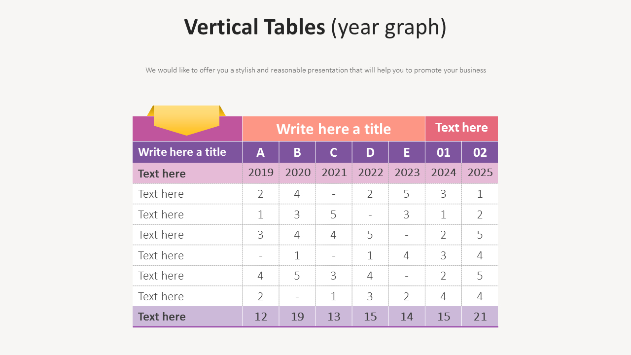 Table List Diagram (Yearly Plan)|Tables