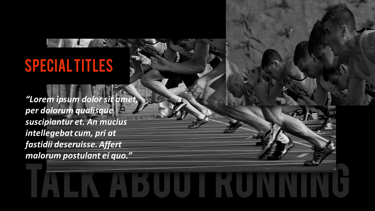 Talk about Running PowerPoint Templates Design