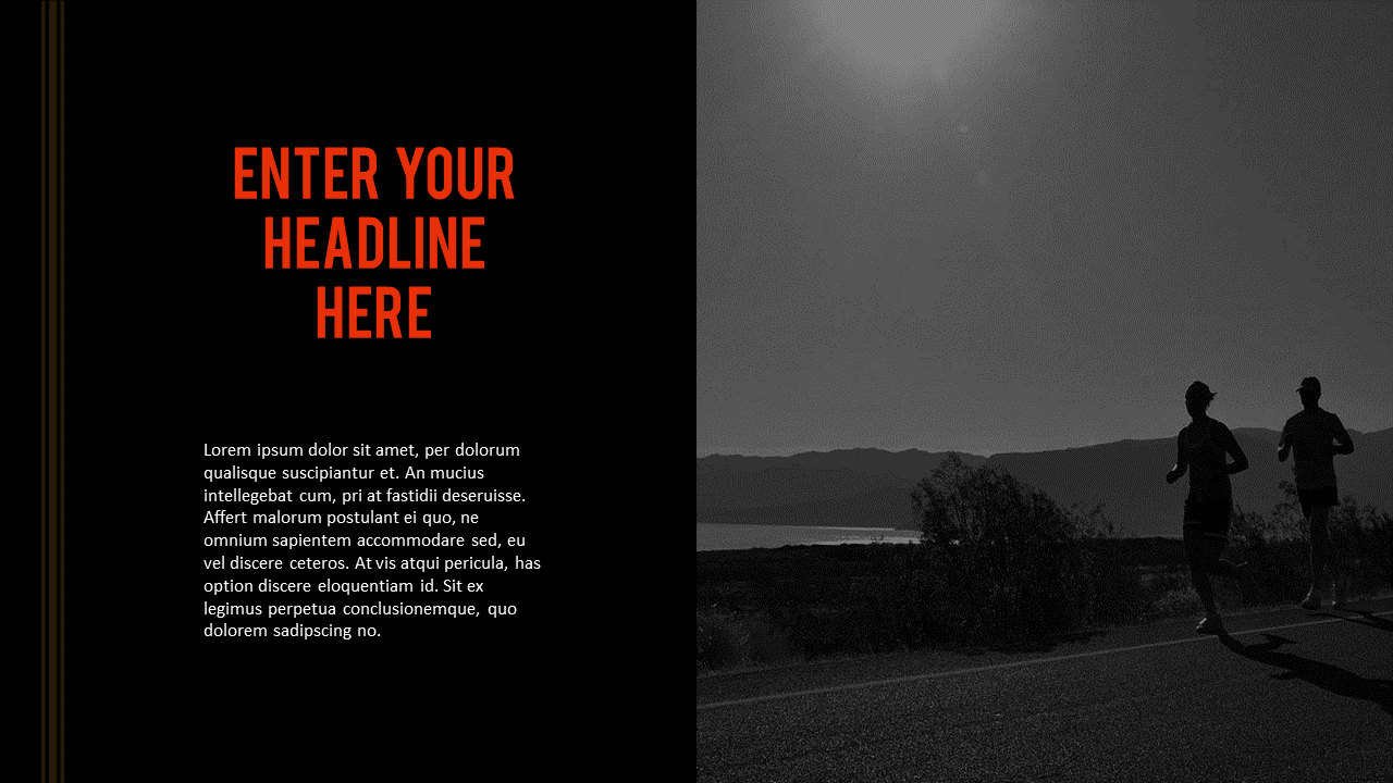 Talk about Running PowerPoint Templates Design