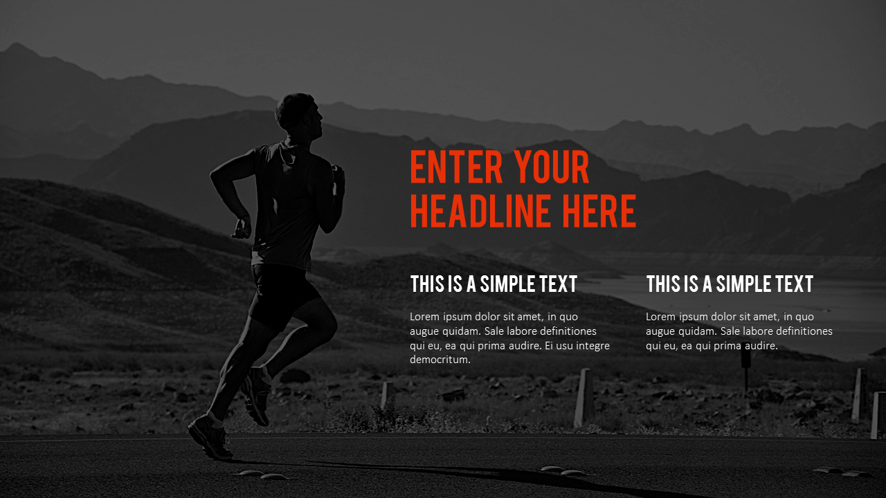 Talk about Running PowerPoint Templates Design